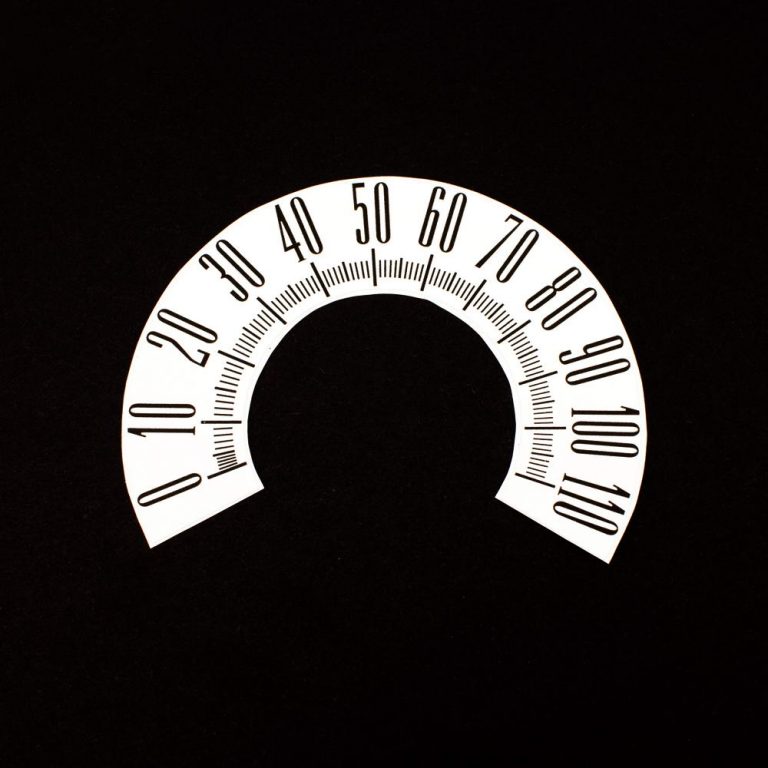 61 Plymouth Valiant Speedometer Face 110MPH - WHITE - Premium Dash ...