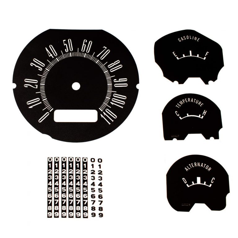 63 Plymouth Valiant Dash Decal Kit - Premium Dash Decals by Mr.Heaterbox