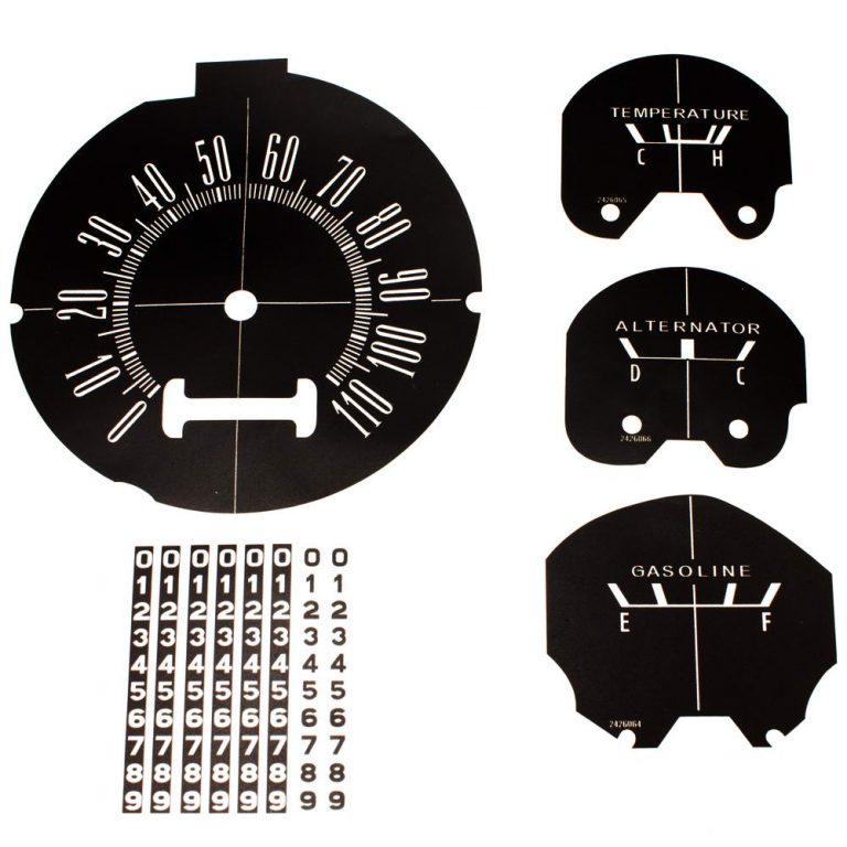 64 Plymouth Valiant Barracuda Dash Decal Kit - Premium Dash Decals by ...