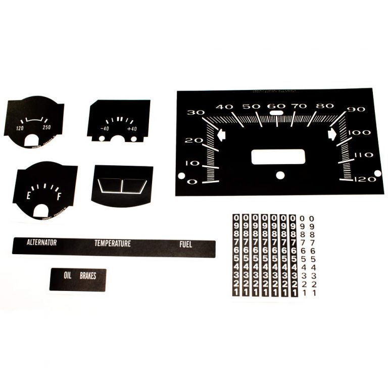 68 - 76 Plymouth Valiant Standard Dash Decal Kit 1970 - 1971 120MPH ...
