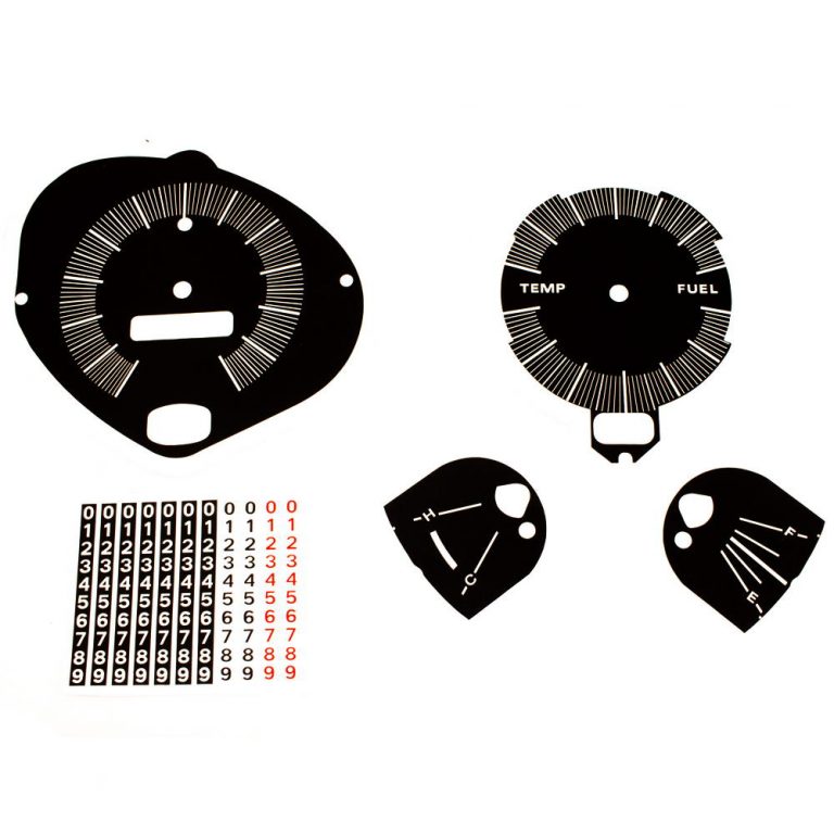 70 Javelin AMX Dash Decal Kit 120MPH - Premium Dash Decals by Mr.Heaterbox