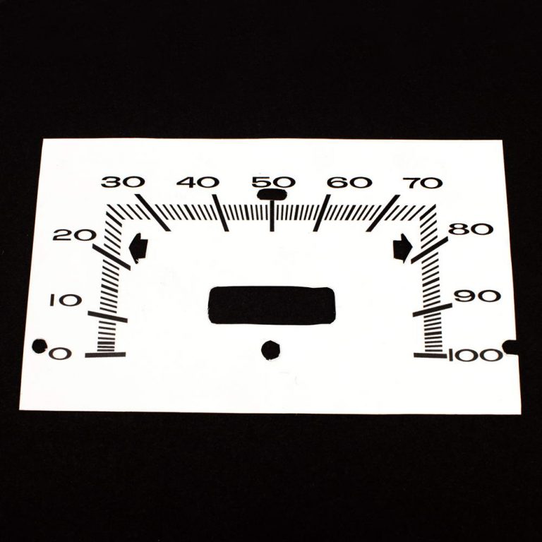 68 - 76 Plymouth Valiant Standard Speedometer Face 100MPH - WHITE ...